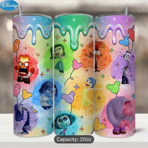 Disney | Dining | Disney Inside Out Drip Design Tumbler | Poshmark